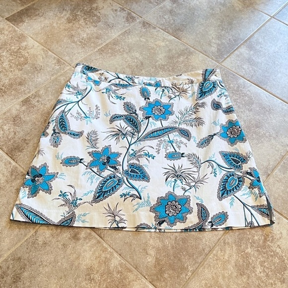 EP Pro | Shorts | Ep Pro Floral Paisley Golf Skort Pockets White Blue ...